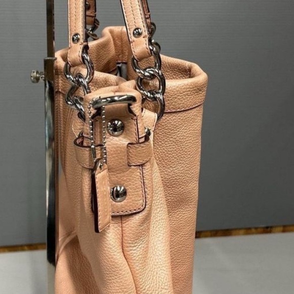 Coach | Bags | Coach Peach Brooke Hobo Leather Bag | Poshmark